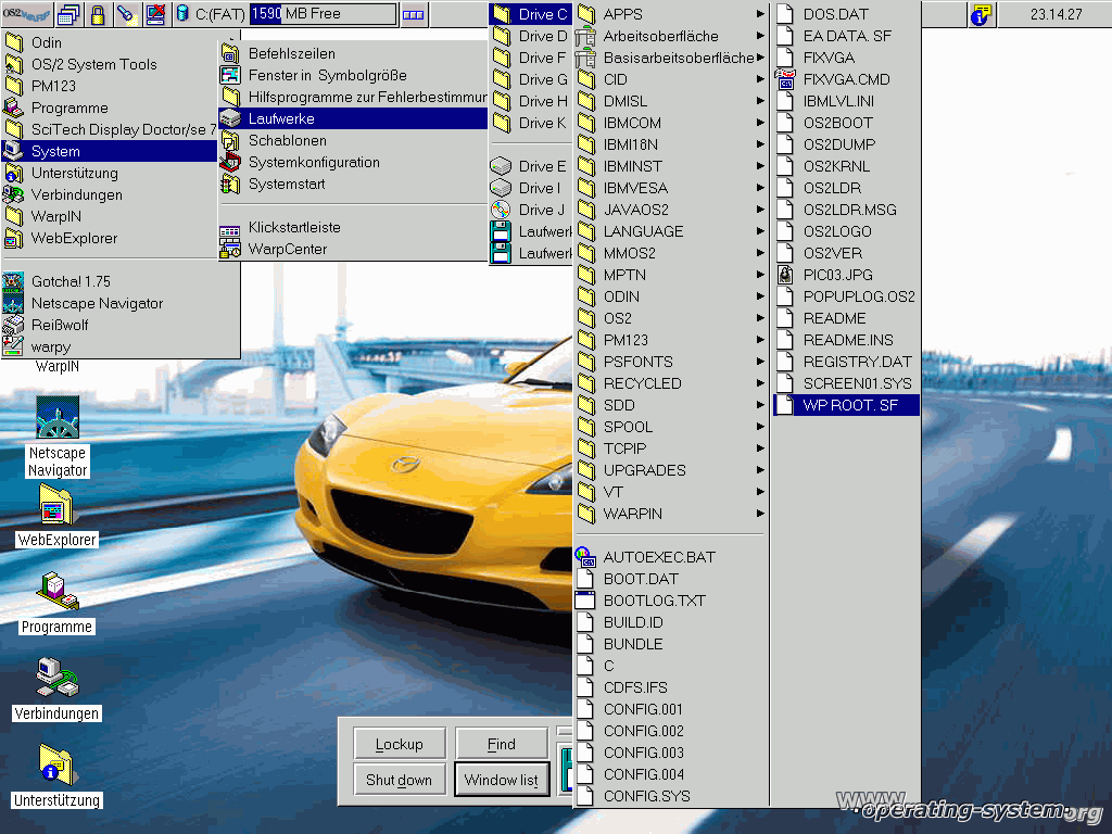 Operating System Screenshot: ibm os2warp4 a4