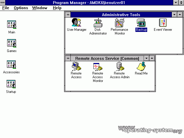 Operating System Screenshot: microsoft winnt31 02