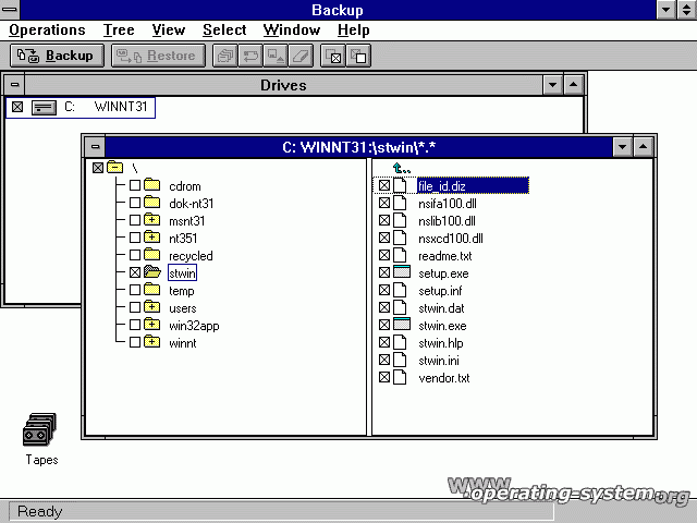 Operating System Screenshot: microsoft winnt31 04